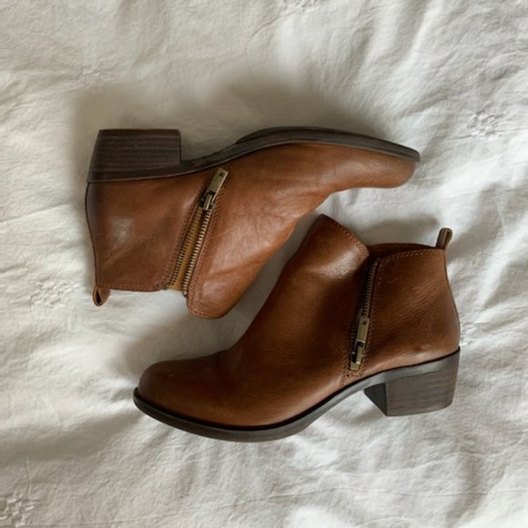 Lucky Brand | Shoes | Brown Leather Lucky Brand Ankle Booties | Poshmark